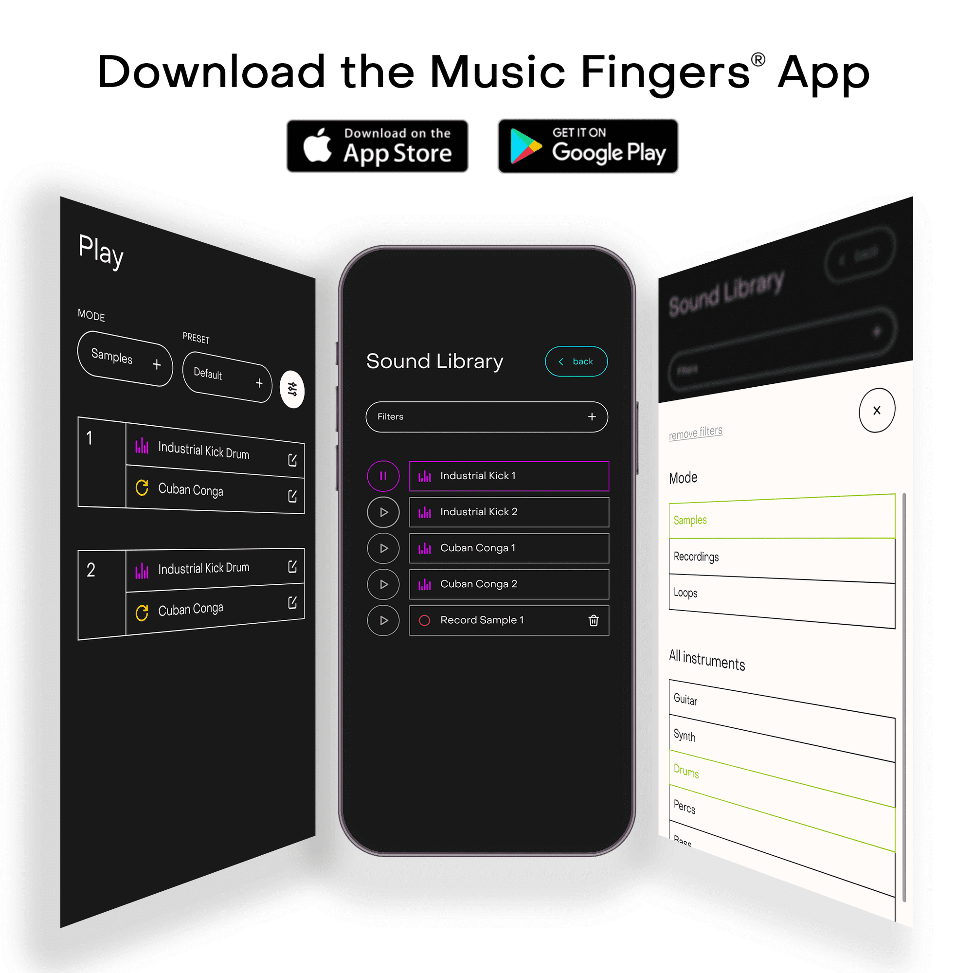 Music Fingers® | Play music tapping along